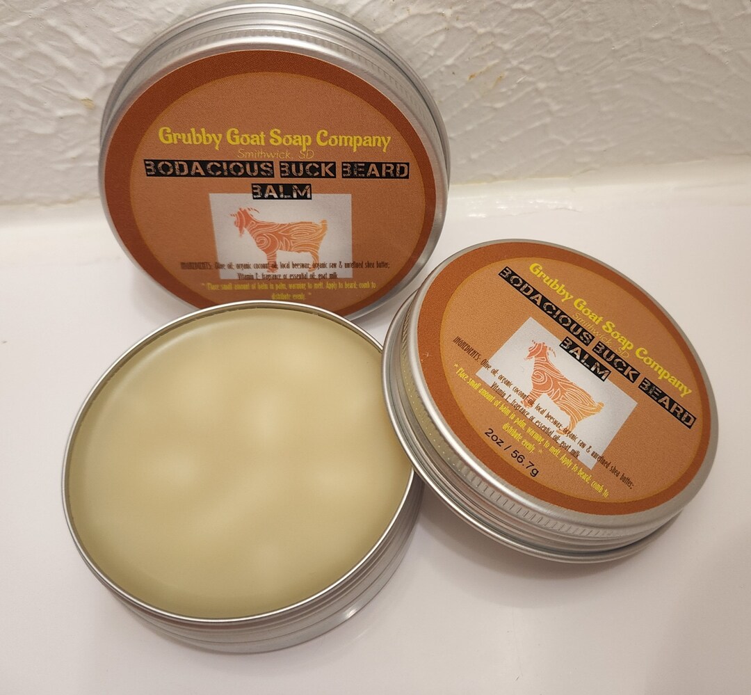 Natural Beard Balm Bodacious Buck Conditioning Men's Facial Personal ...