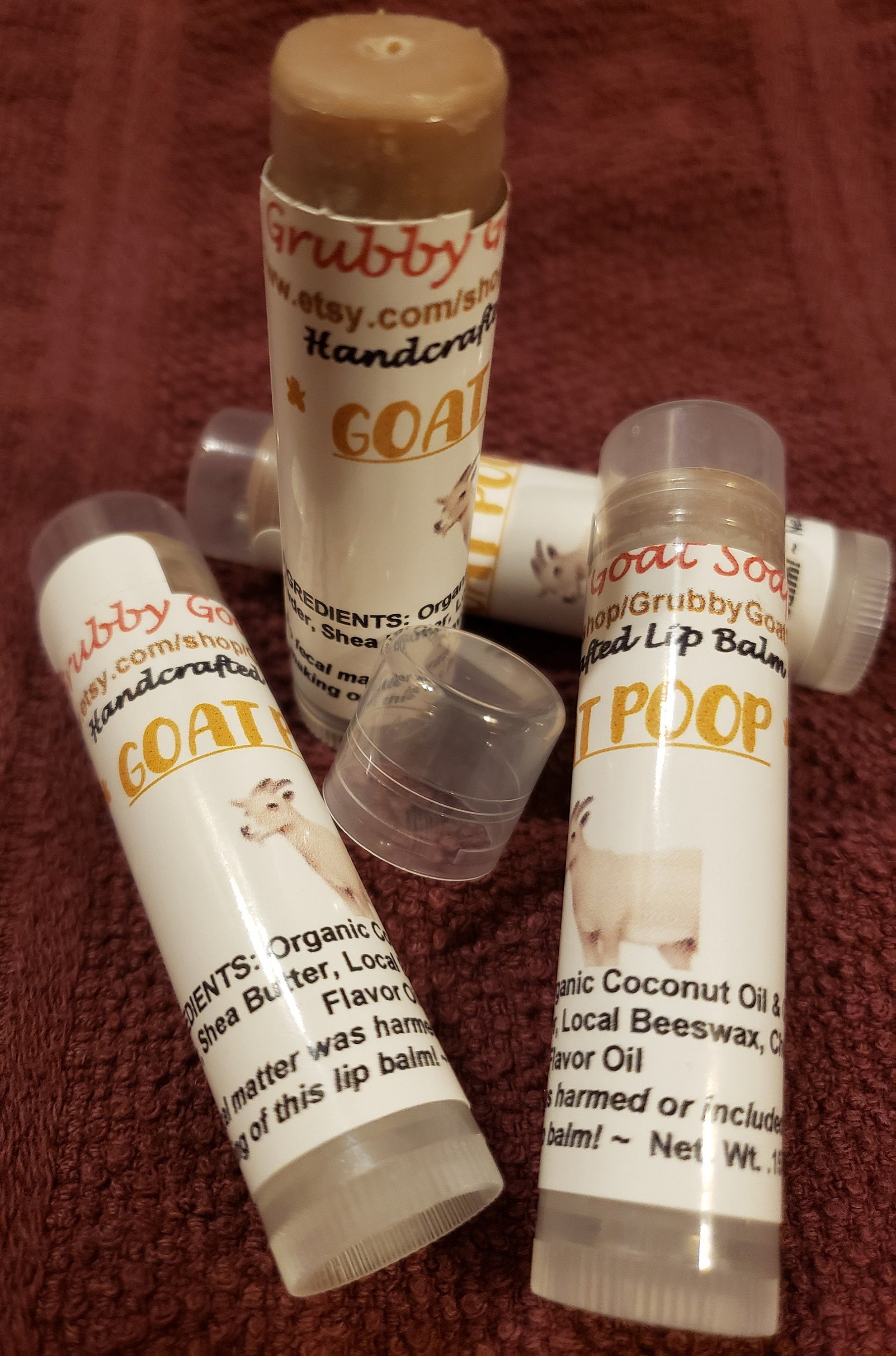 Goat Poop Natural Beeswax and Organic Cocoa Chocolate Lip Balm - Etsy