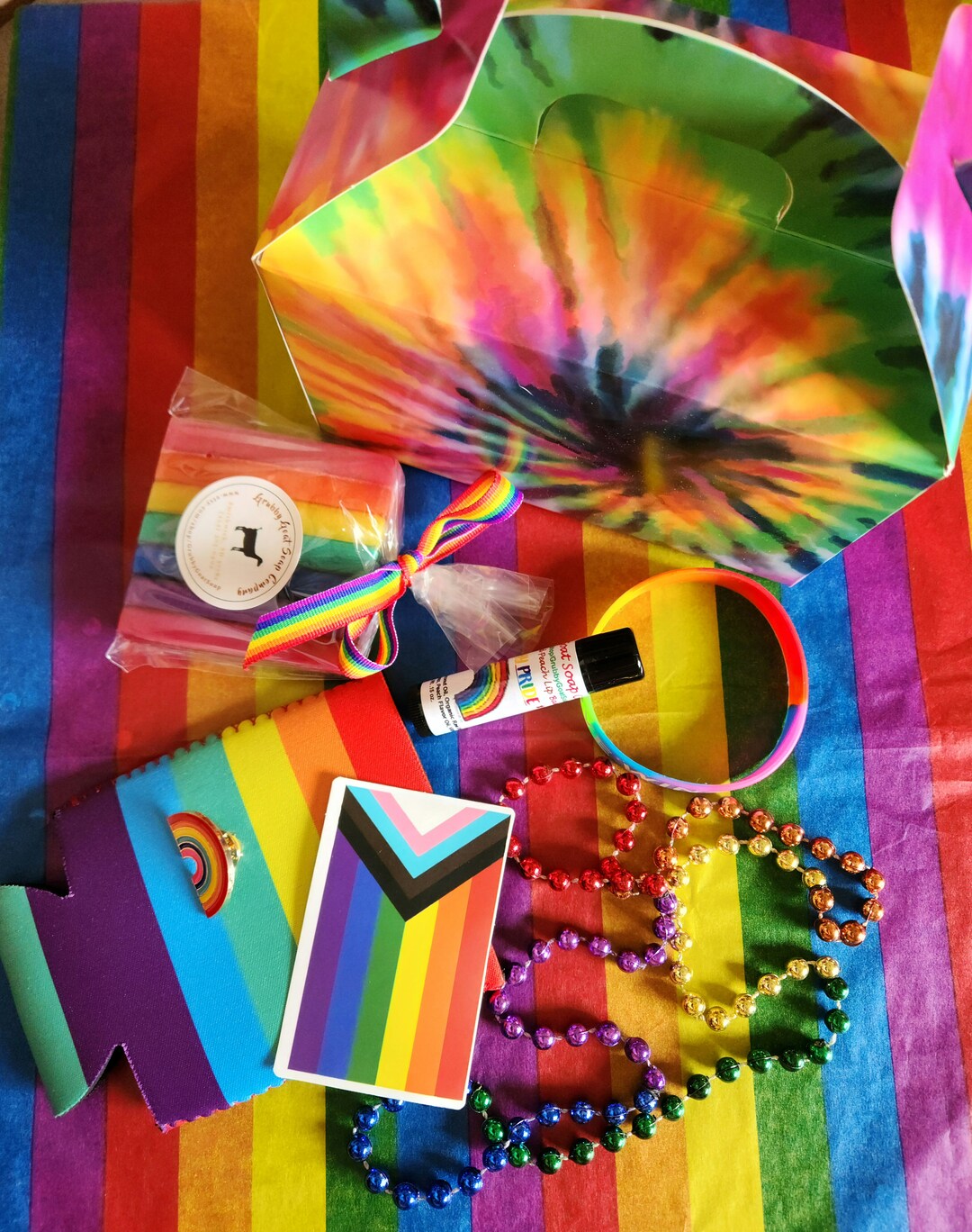 PRIDE Basic Survival Box Gay Pride Queer Rainbow Celebration Essentials ...