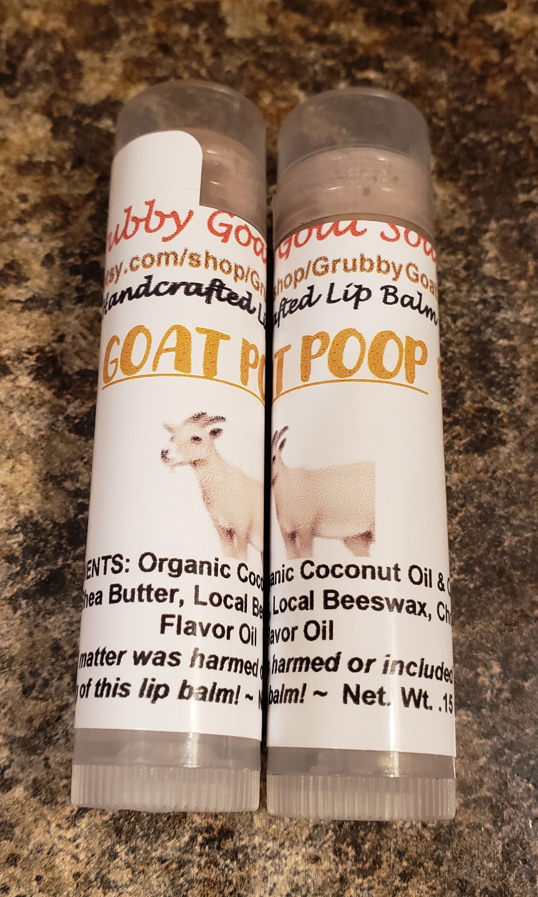 Goat Poop Natural Beeswax and Organic Cocoa Chocolate Lip Balm - Etsy