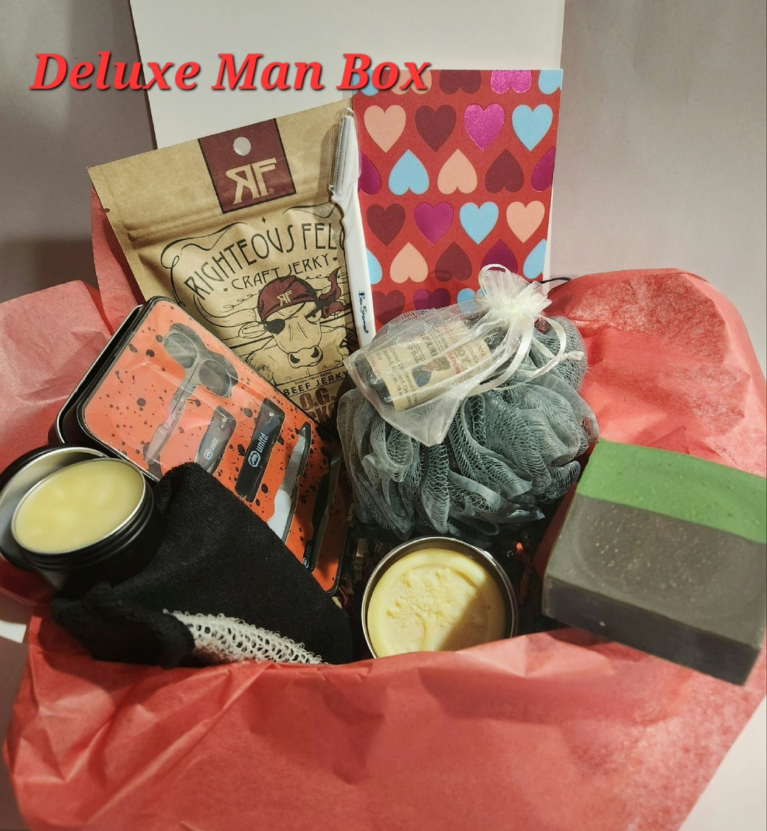 Men's Spa Gift Set Personal Care Bath Body Grooming Kit Natural Goat ...