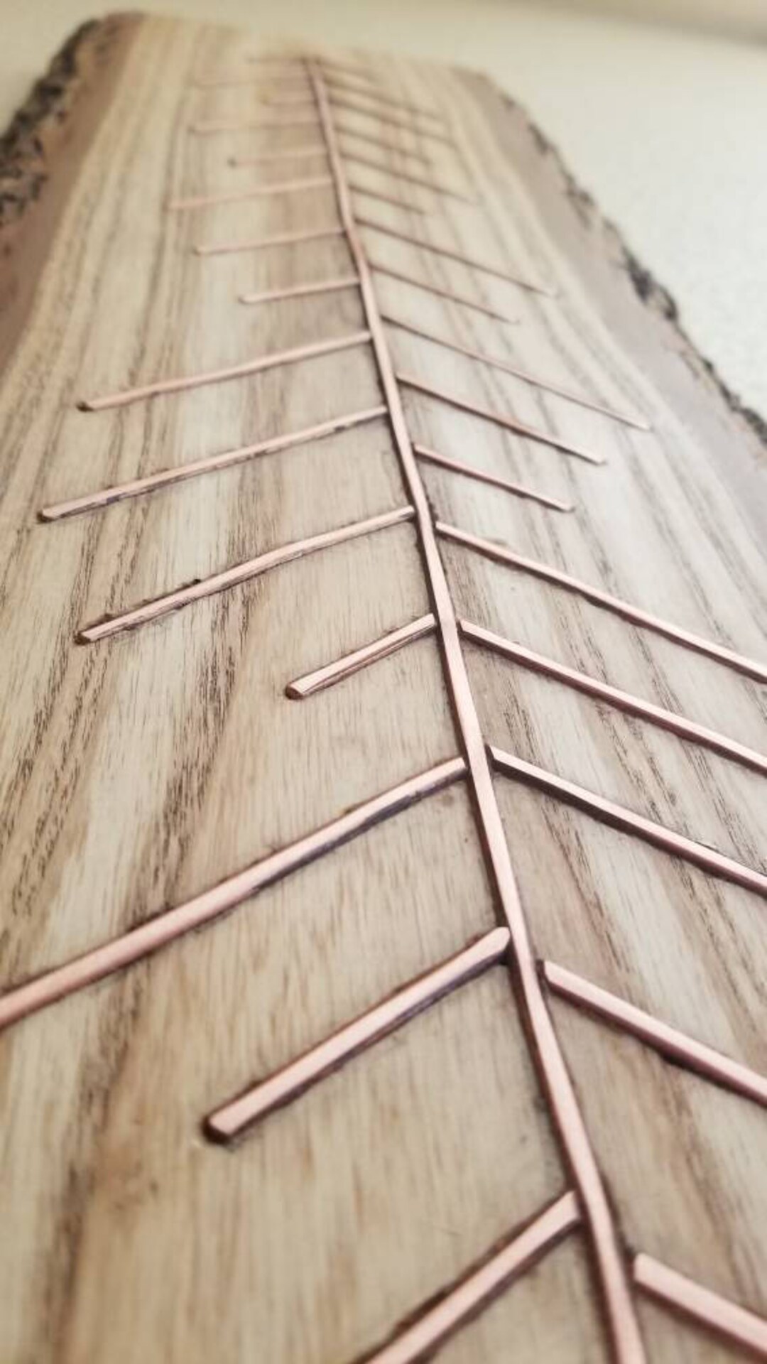 Copper in Wood - Live Edge Copper Tree Inlay - Etsy