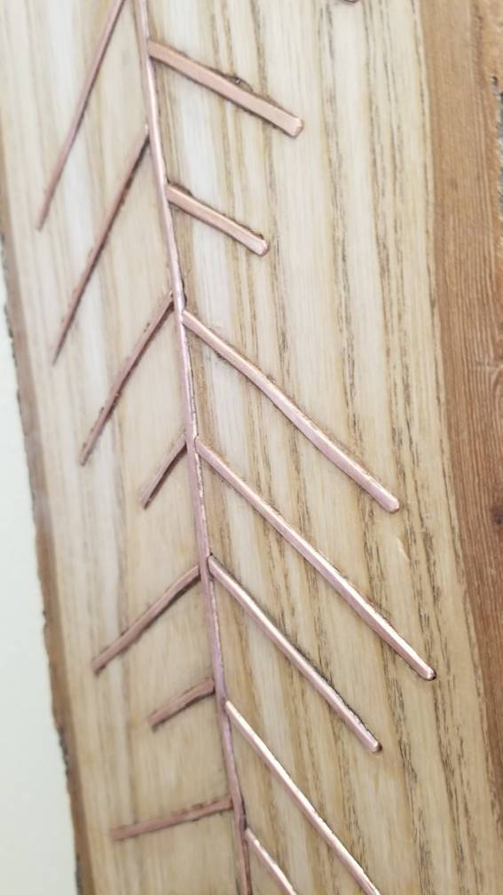 Copper in Wood - Live Edge Copper Tree Inlay - Etsy