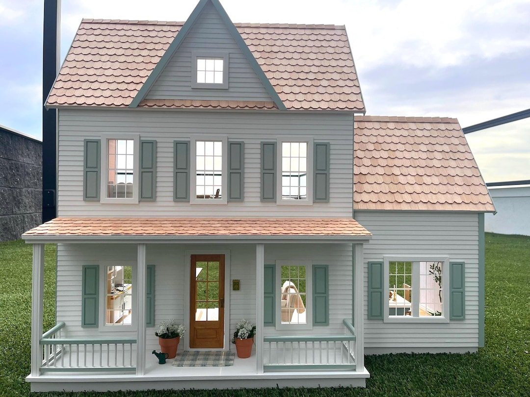 9 Room Furnished Dollhouse - See Details Inside! - Etsy