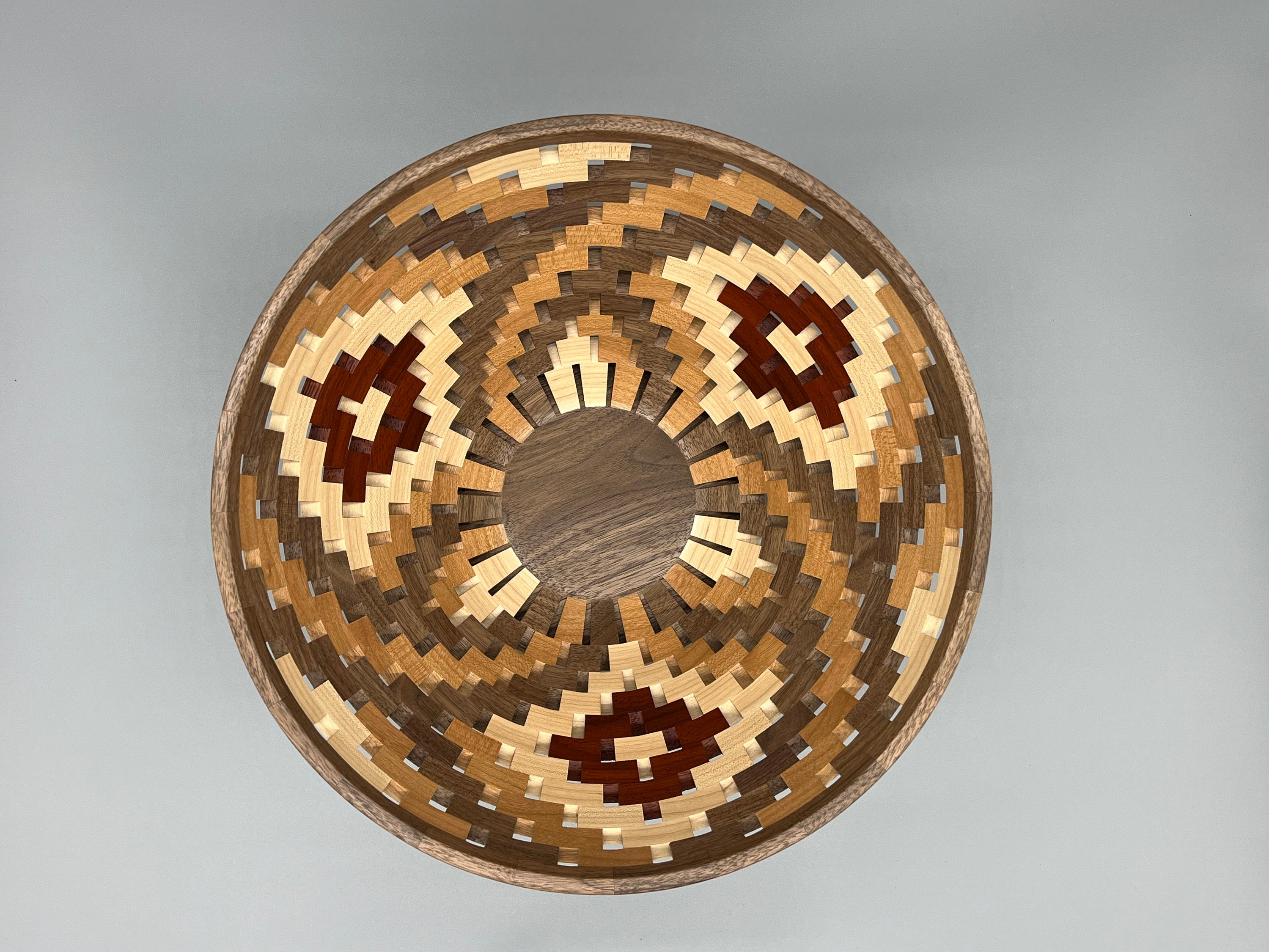 Open Segment Bowl - Maple, Walnut, Cherry and Padauk - Etsy