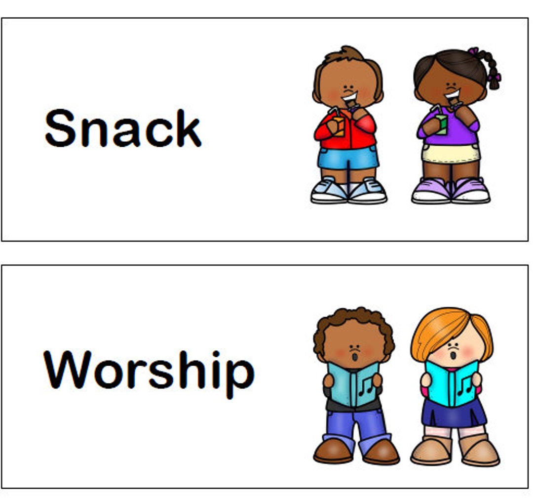 Church Visual Schedule Special Needs Sensory Worship - Etsy