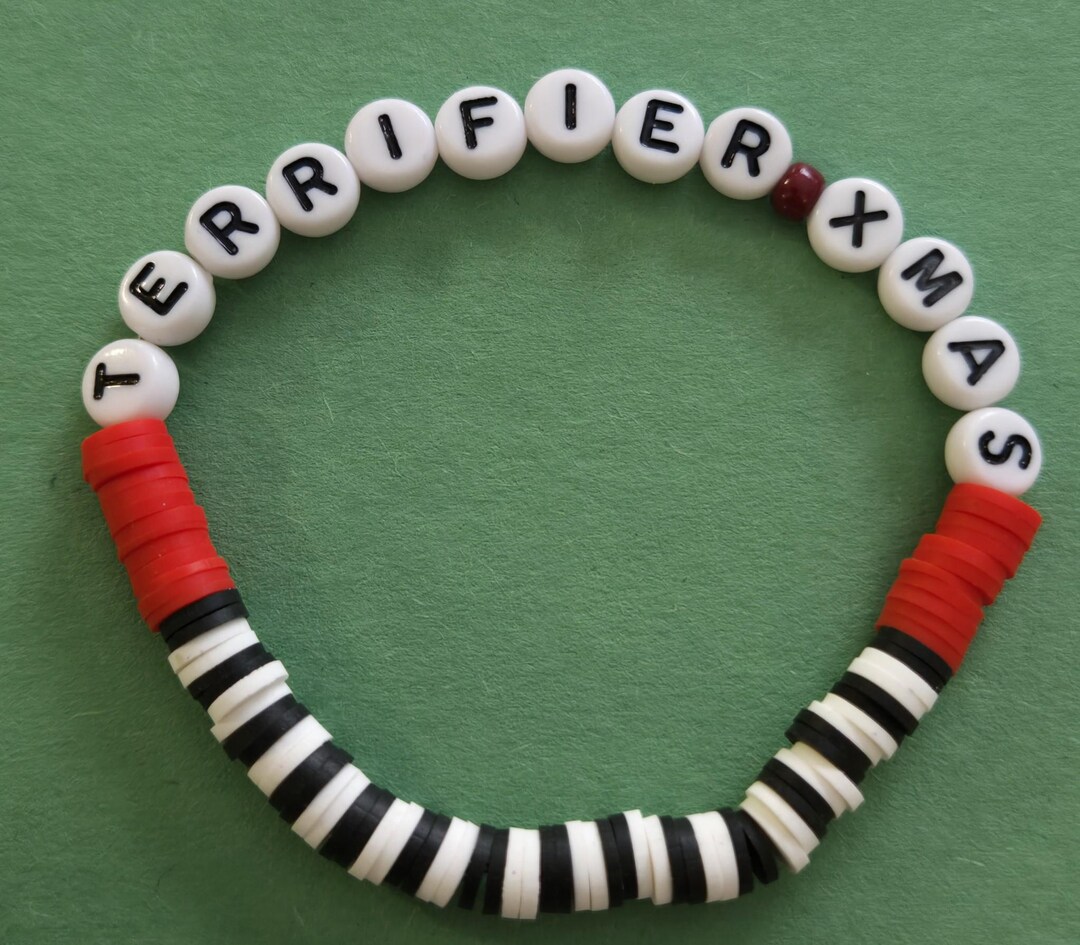 Terrifier Christmas Bracelet - Custom Horror-themed Jewelry - Perfect ...