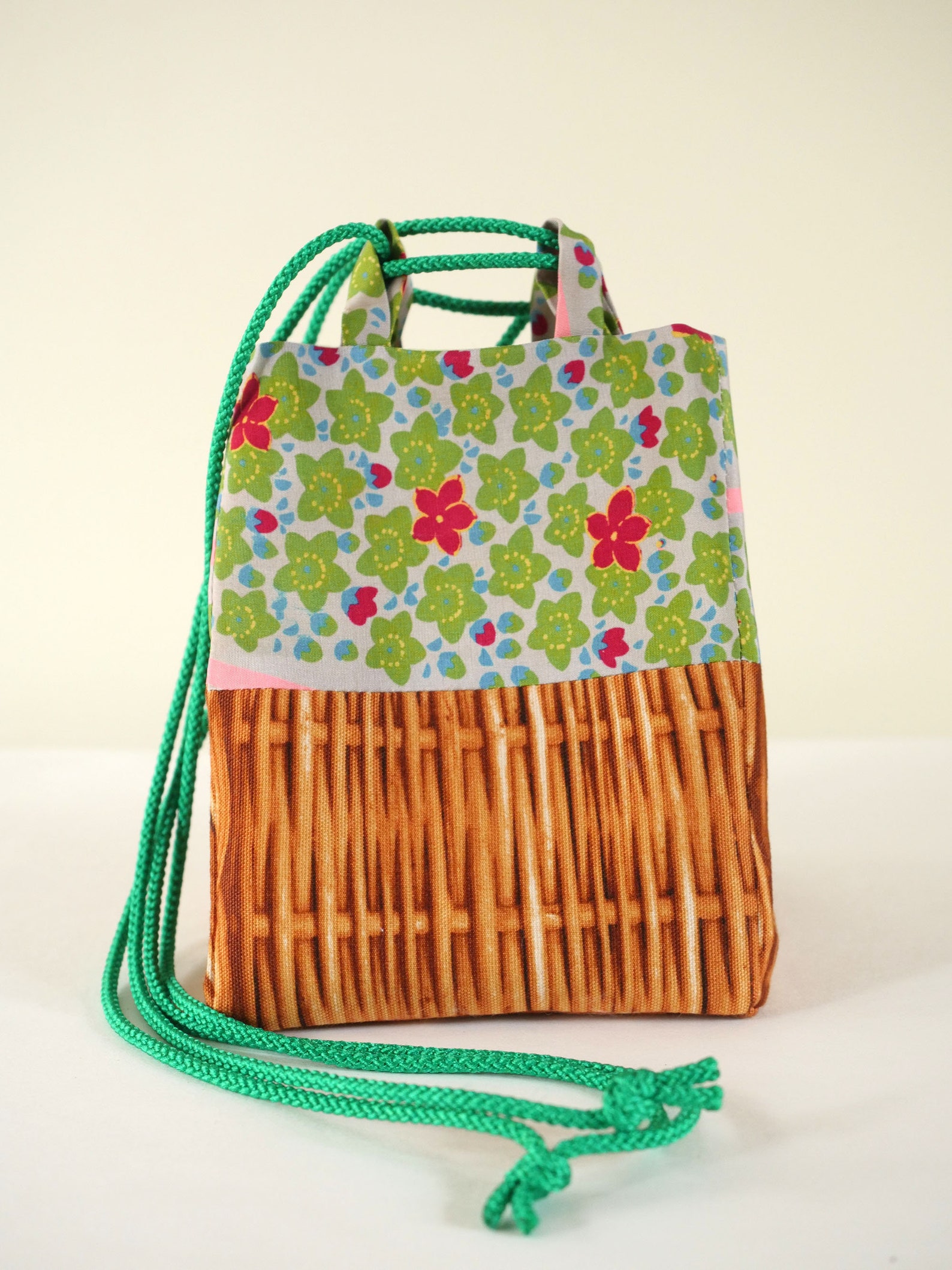Sale%japanese Kinchaku Bag Made From Vintage Kimono, Summer Kimono ...