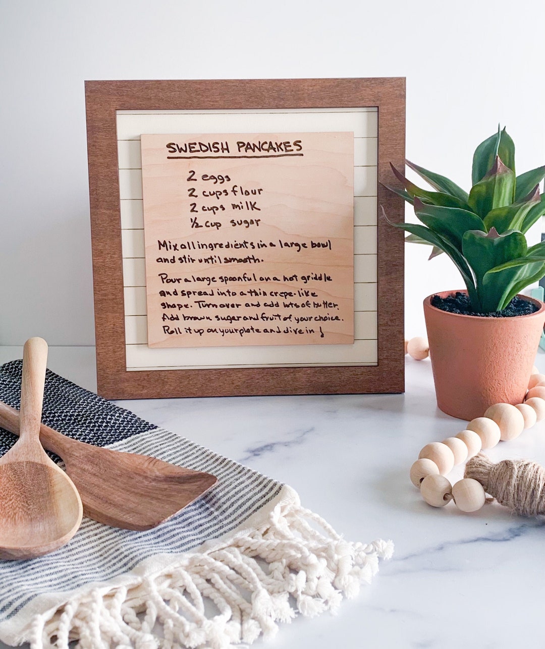 Personalized Handwritten Recipe Sign, Heirloom Gift, Wedding Gift, Gift ...