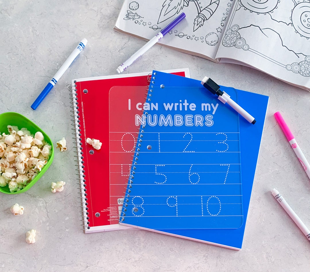 Number Tracing Board, Toddler learning toy, Preschool Graduation Gift ...