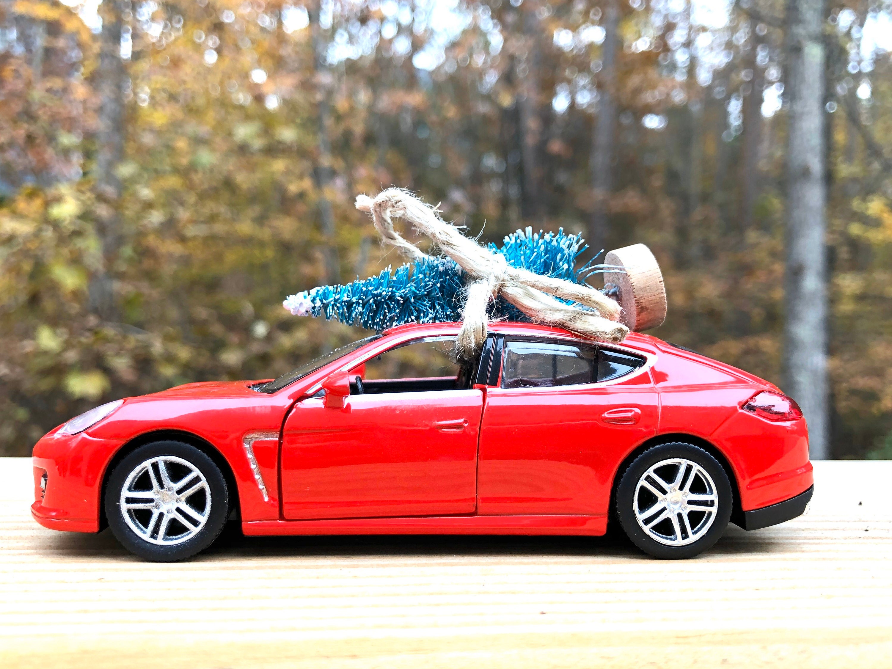 Porsche Panamera Turbo With Christmas Tree, Porsche Christmas, Porsche ...