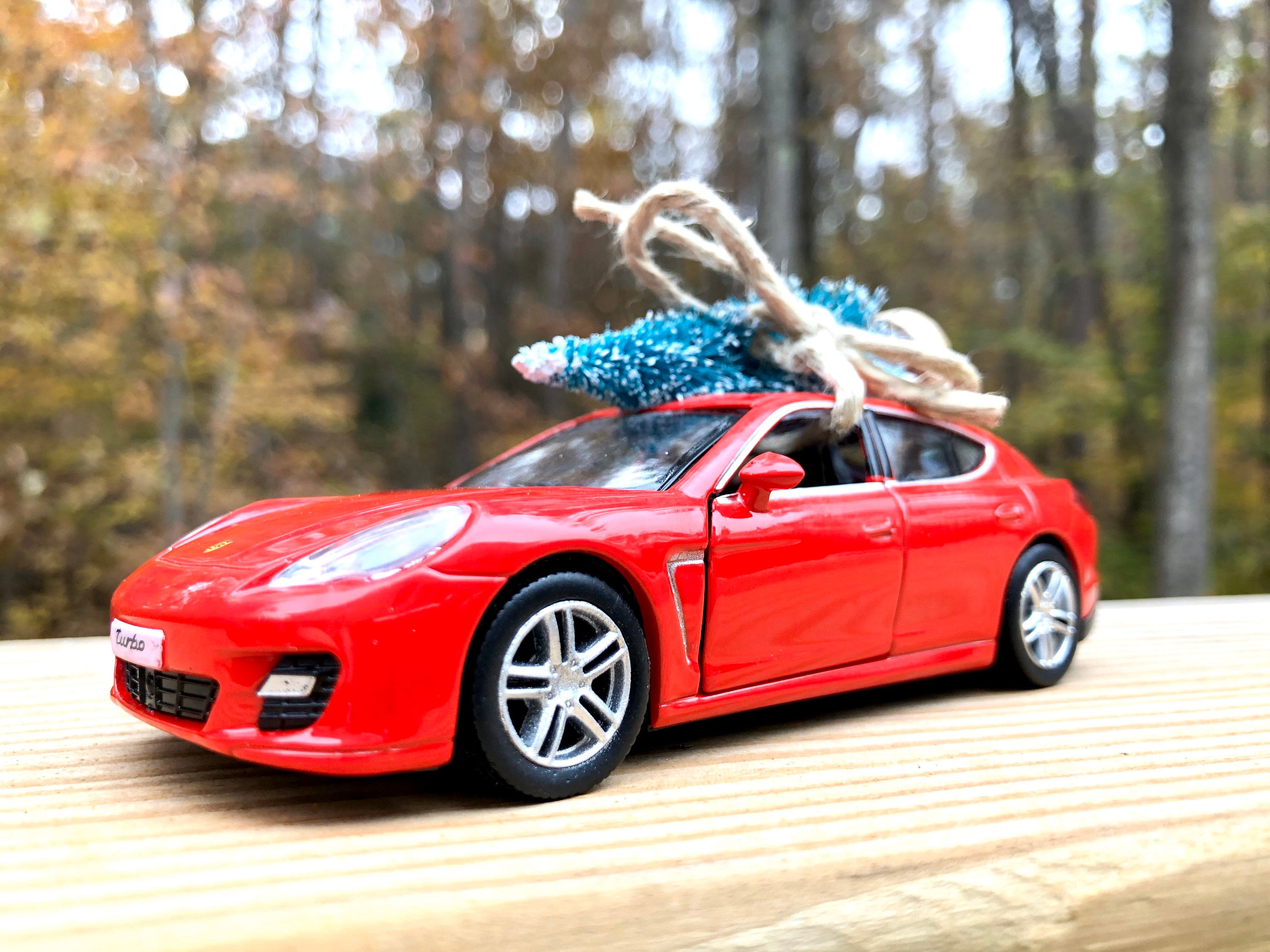 Porsche Panamera Turbo With Christmas Tree, Porsche Christmas, Porsche ...