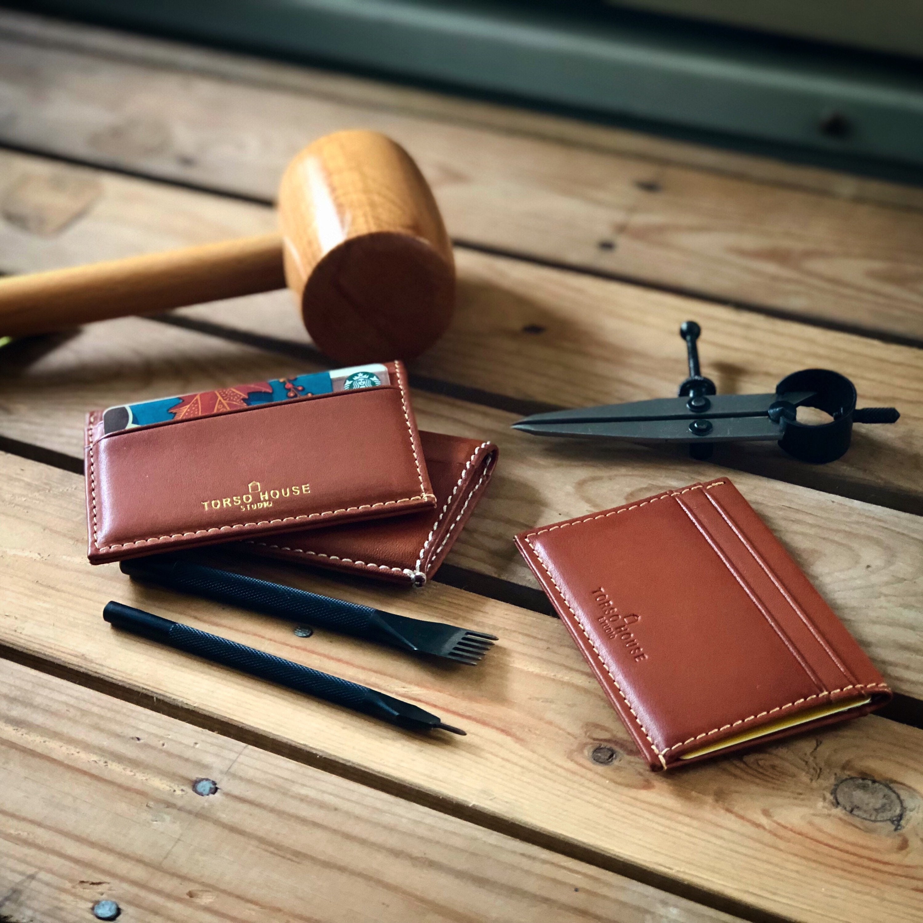 Personalized Card Holder Wallet Monogrammed Mens Gift - Etsy