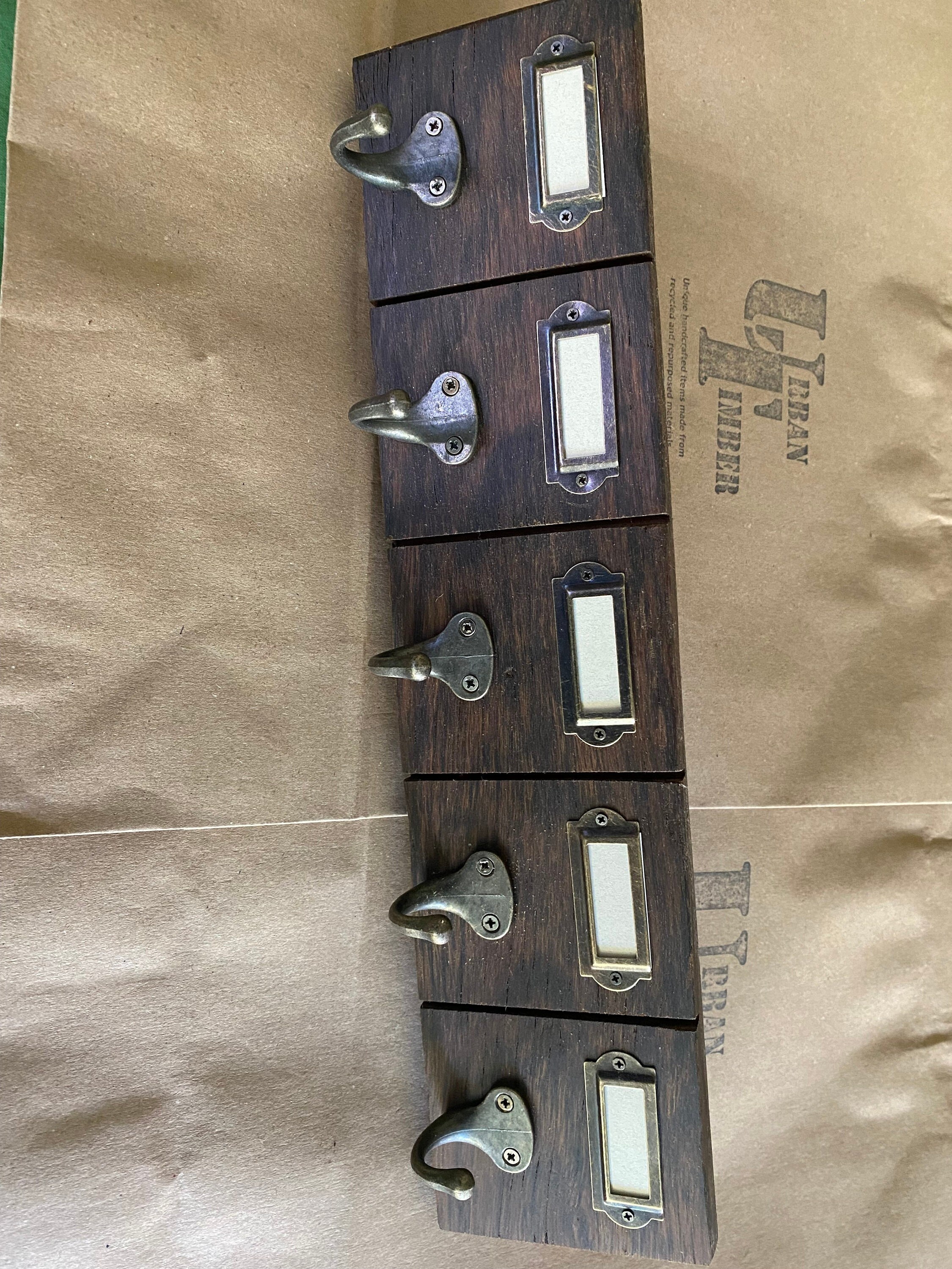 Rustic Timber Key Organizer//wall Mounted Key Organiser//key Rack//key ...