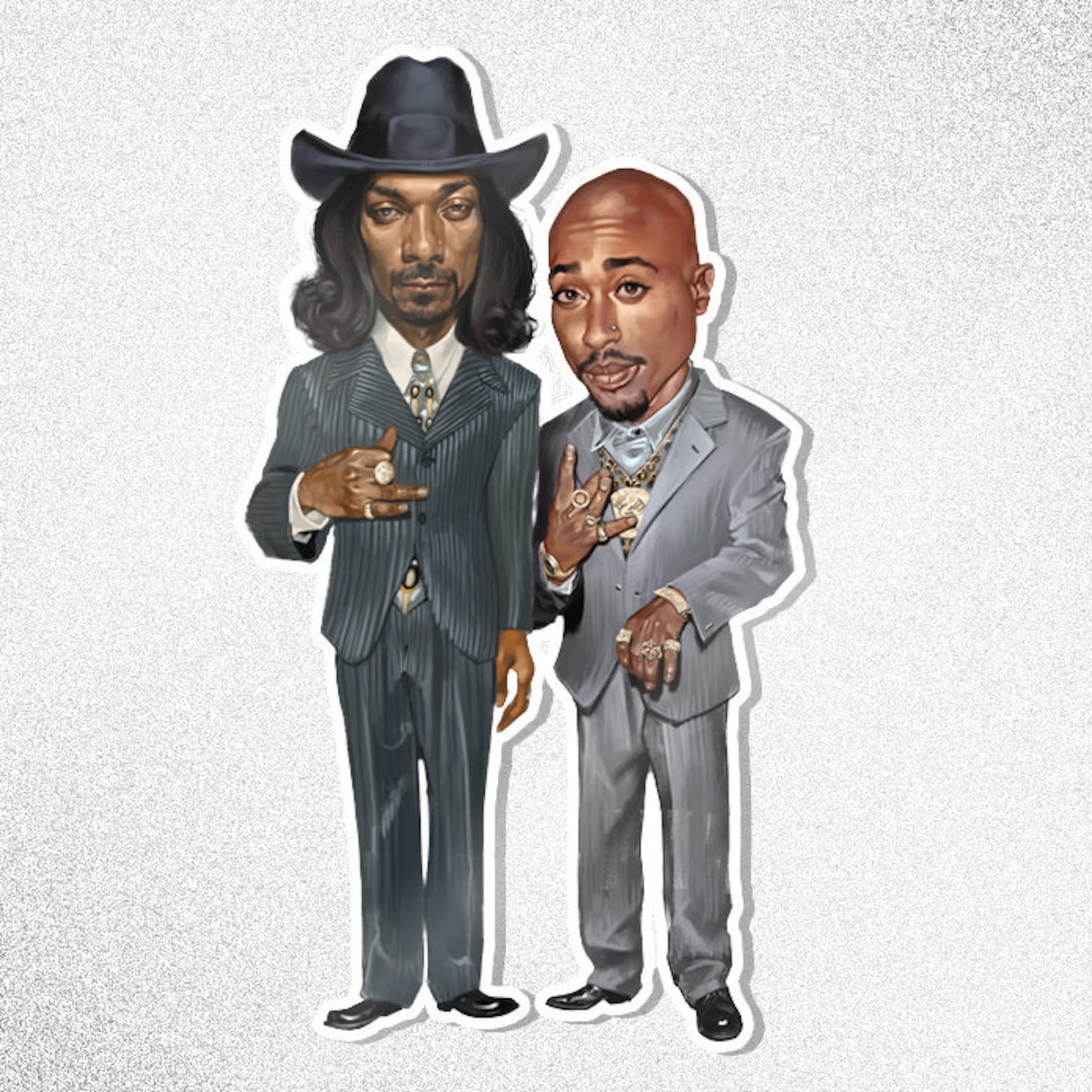 2pac & Snoop Sticker 2 of Amerikaz Most Rap | Etsy