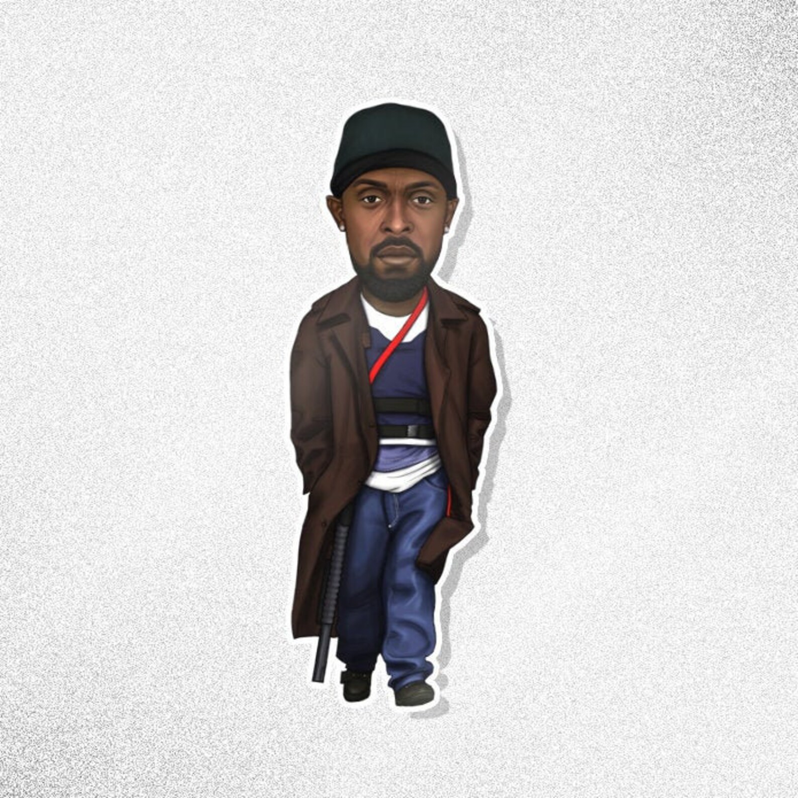 Omar Little omar Coming Sticker Omar From the - Etsy