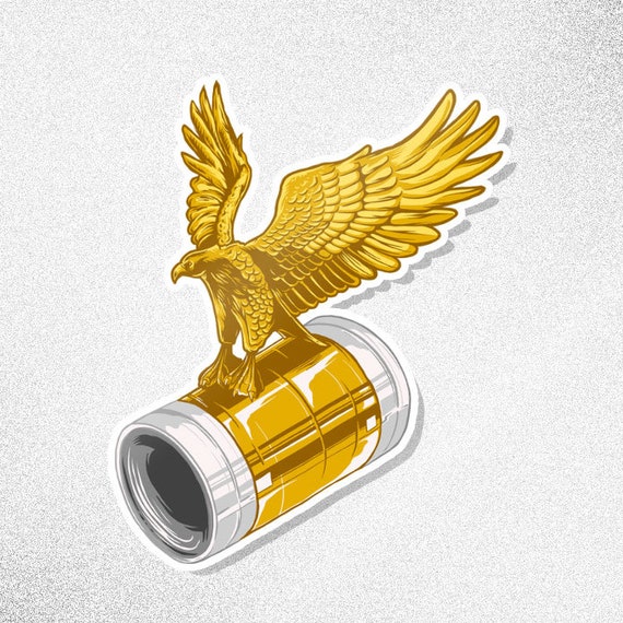 Ghostface Sticker golden Eagle Bracelet | Etsy