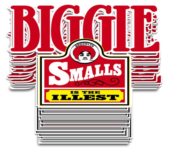 Notorious BIG Sticker Decal Biggie Smalls 90s Nostalgia Round 1990s Hip ...