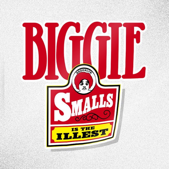 Notorious BIG Sticker Decal Biggie Smalls 90s Nostalgia Round 1990s Hip ...