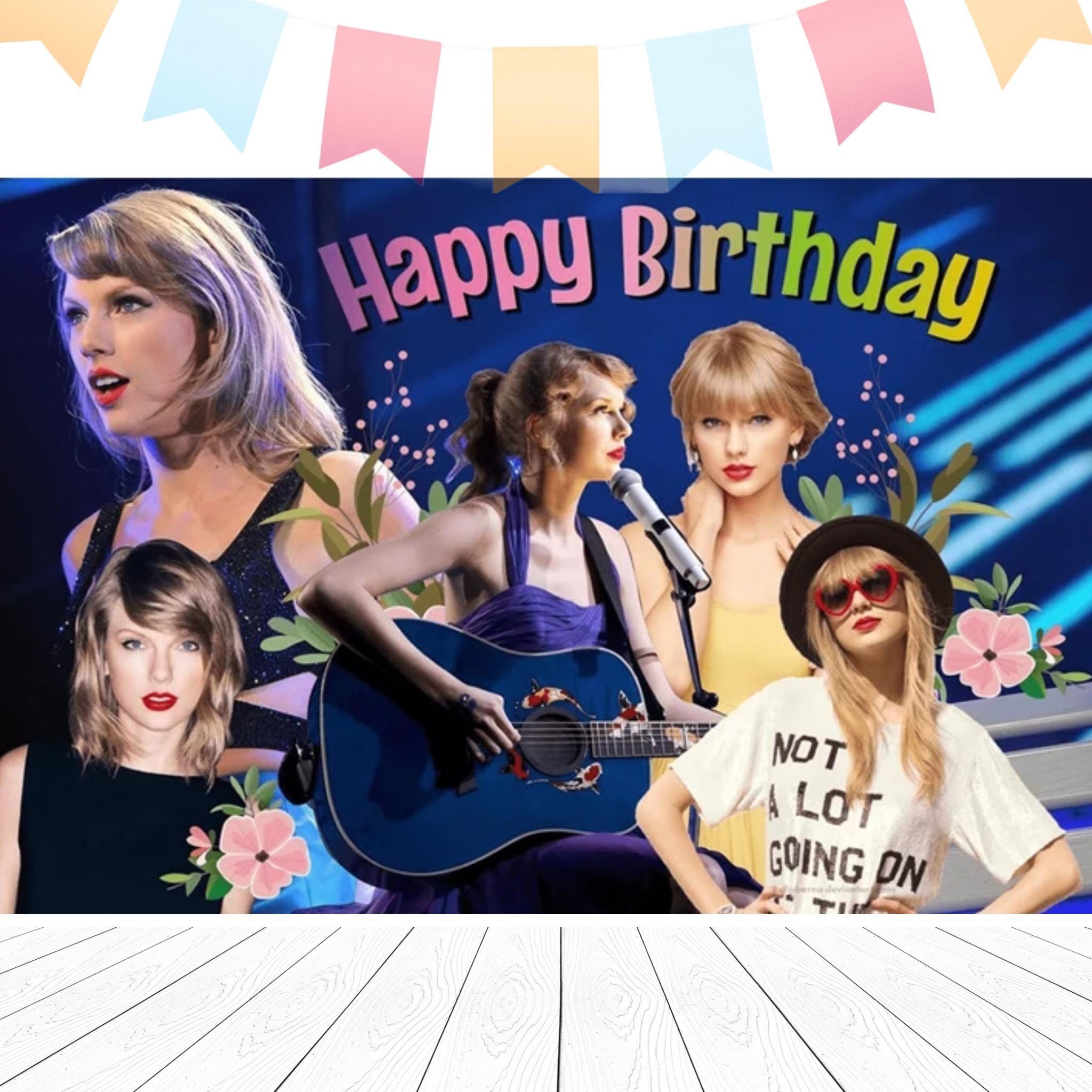 Taylor Swift-themed Birthday Banner in My Birthday Era Swift Party ...