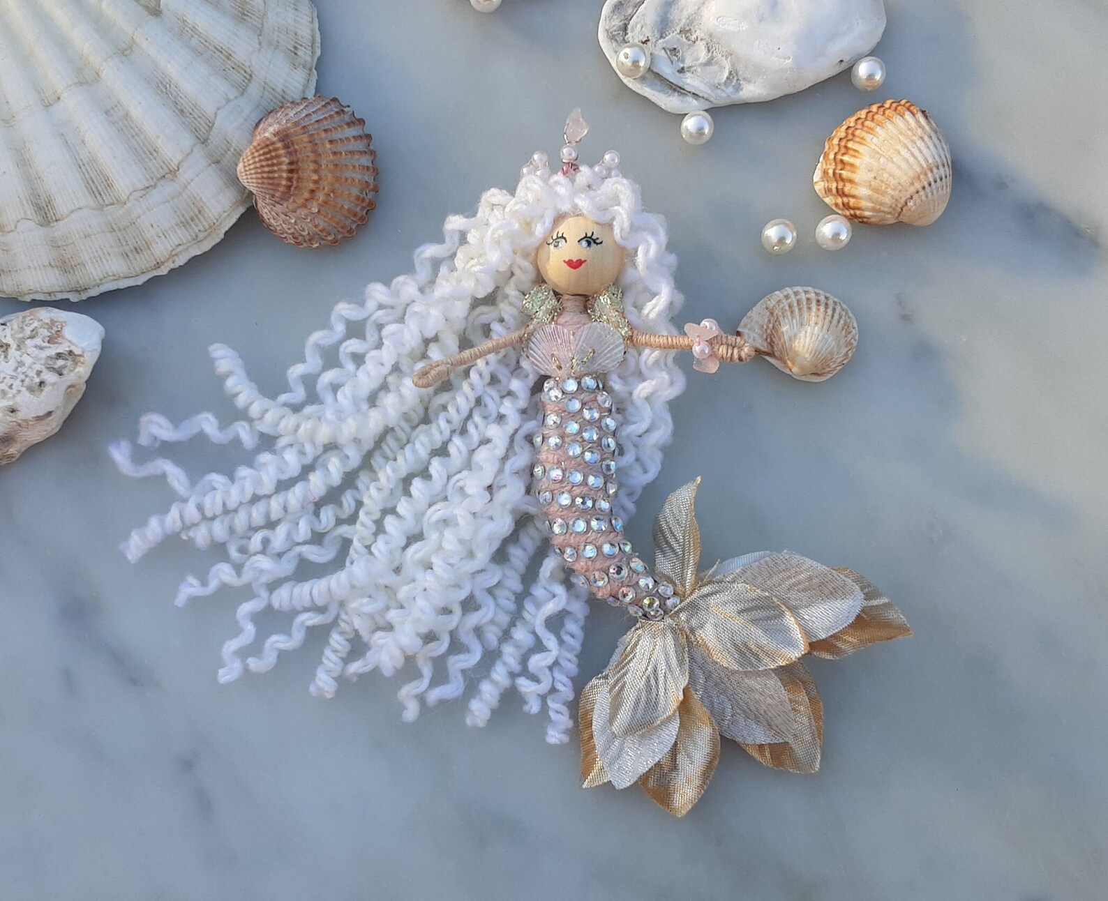 Mermaid Fairy Doll, Hanging Mermaid Gift, Bendy Mermaid Doll ...