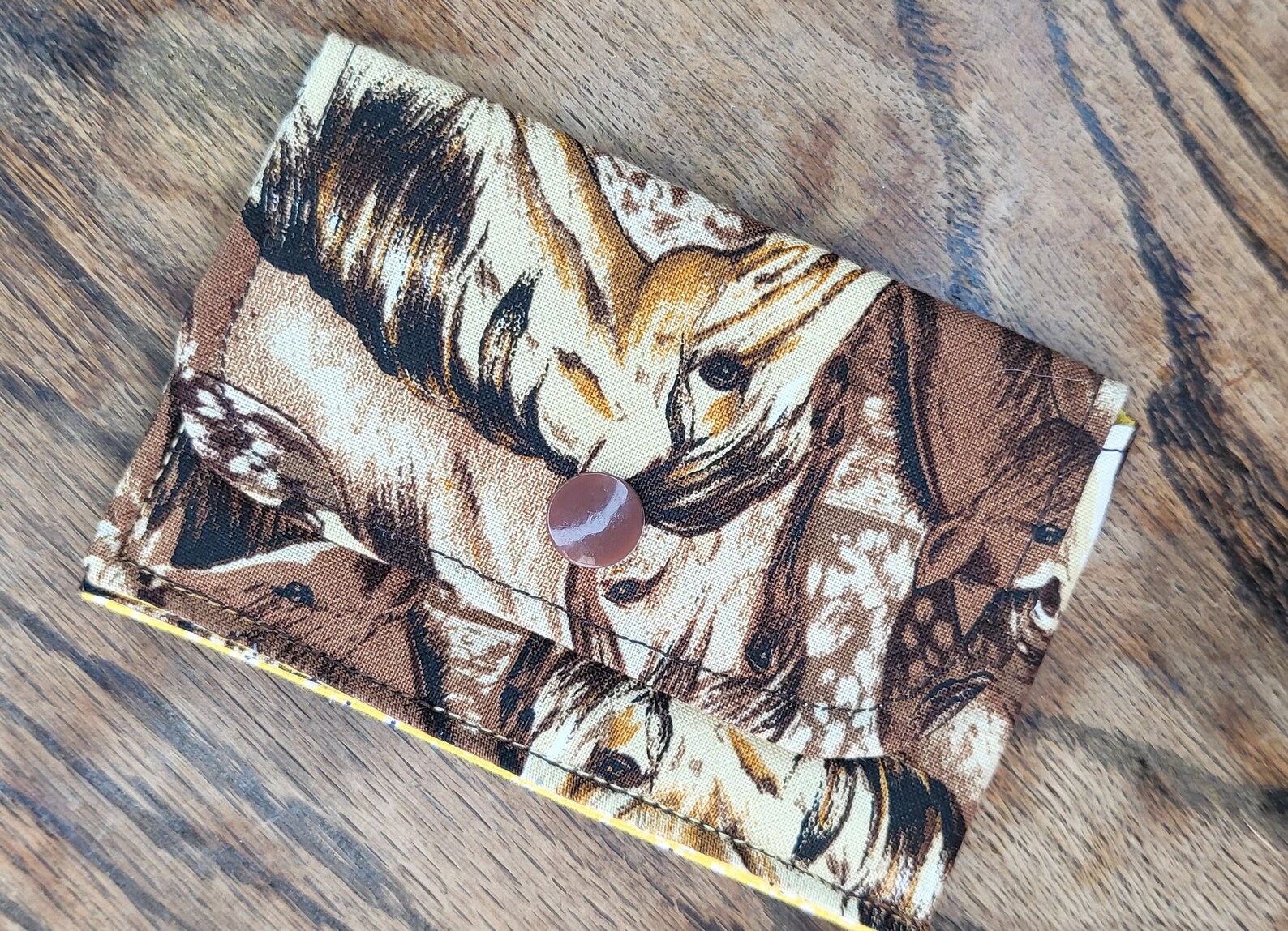 Cotton Washable Compact Cute Wallet - Etsy