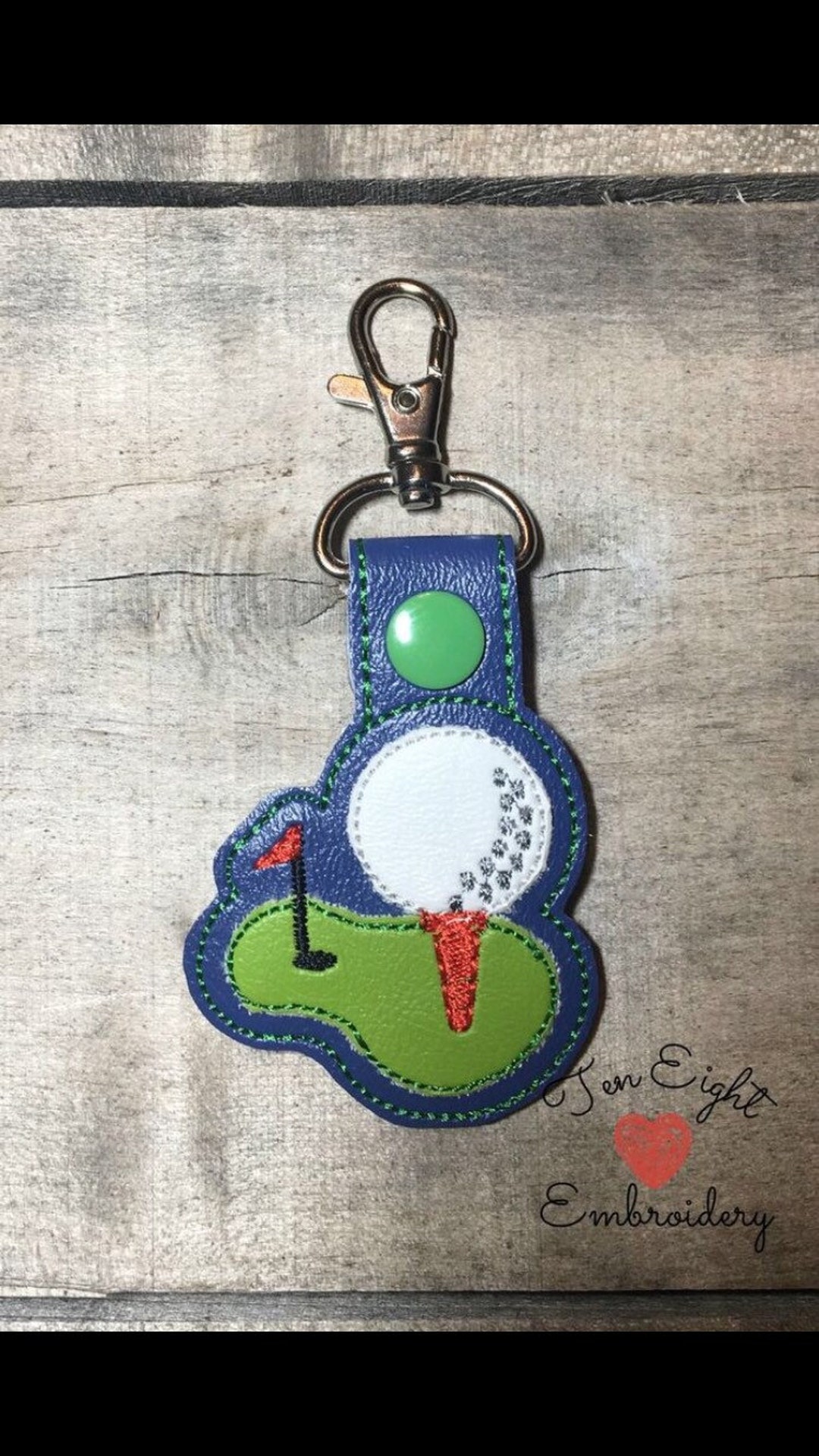 Golf key chain golf key fob golf key ring golf key holder - Etsy Nederland