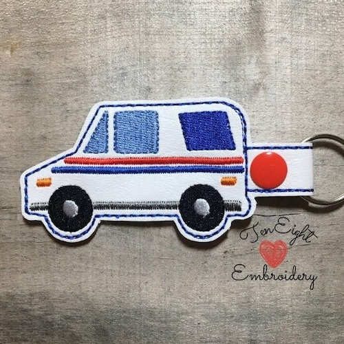 Mail Truck Key Chain Usps Keychain Postal Worker Gift - Etsy