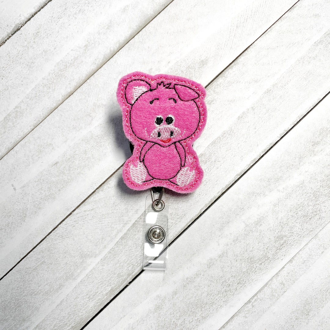 Farm Animal Badge Reel/farm Animal Badge ID Holder/nurse Badge Reel ...
