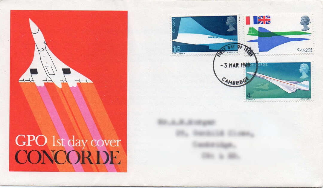 First Flight of Concorde First Day Cover - Etsy