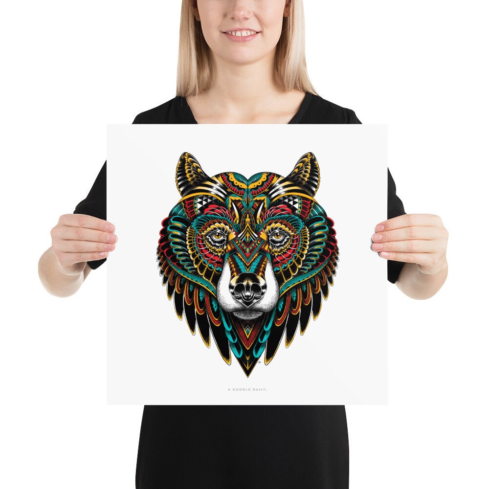 101920 - Native American Bear Art - Etsy