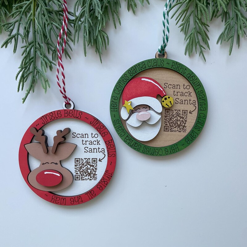 Santa Qr Code Track - Etsy