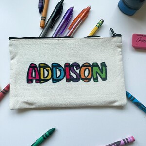 Personalized Pencil Pouch, Back to School, School Supplies, Pencil Case ...