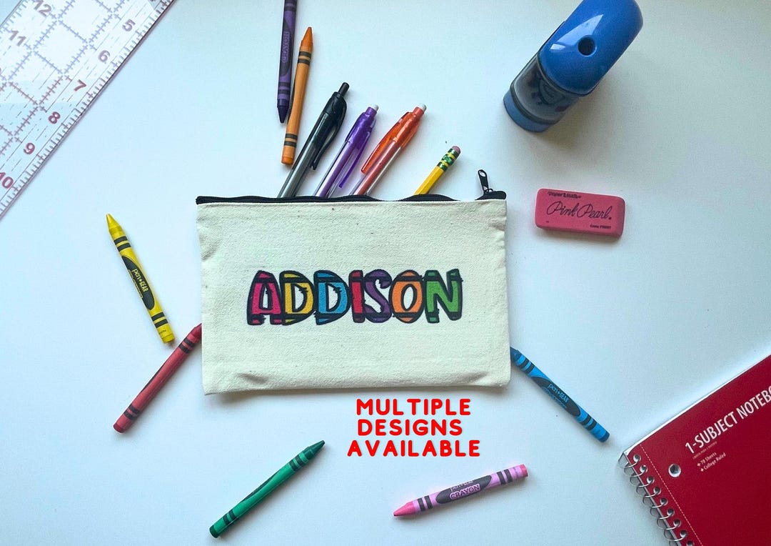 Personalized Pencil Pouch, Back to School, School Supplies, Pencil Case ...