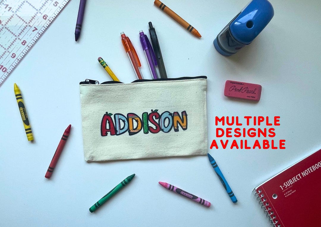 Personalized Pencil Pouch, Back to School, School Supplies, Pencil Case ...