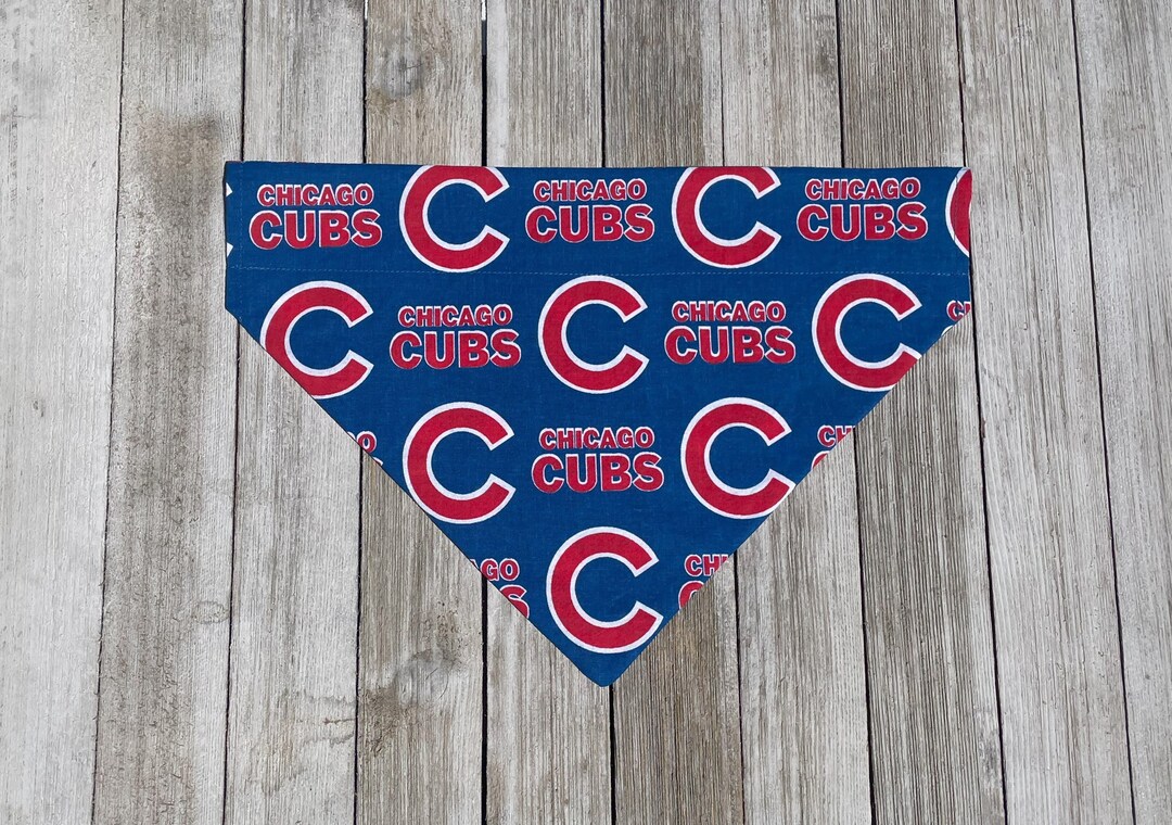 Chicago Cubs Dog Bandana, Over the Collar, World Series, MLB Dog ...