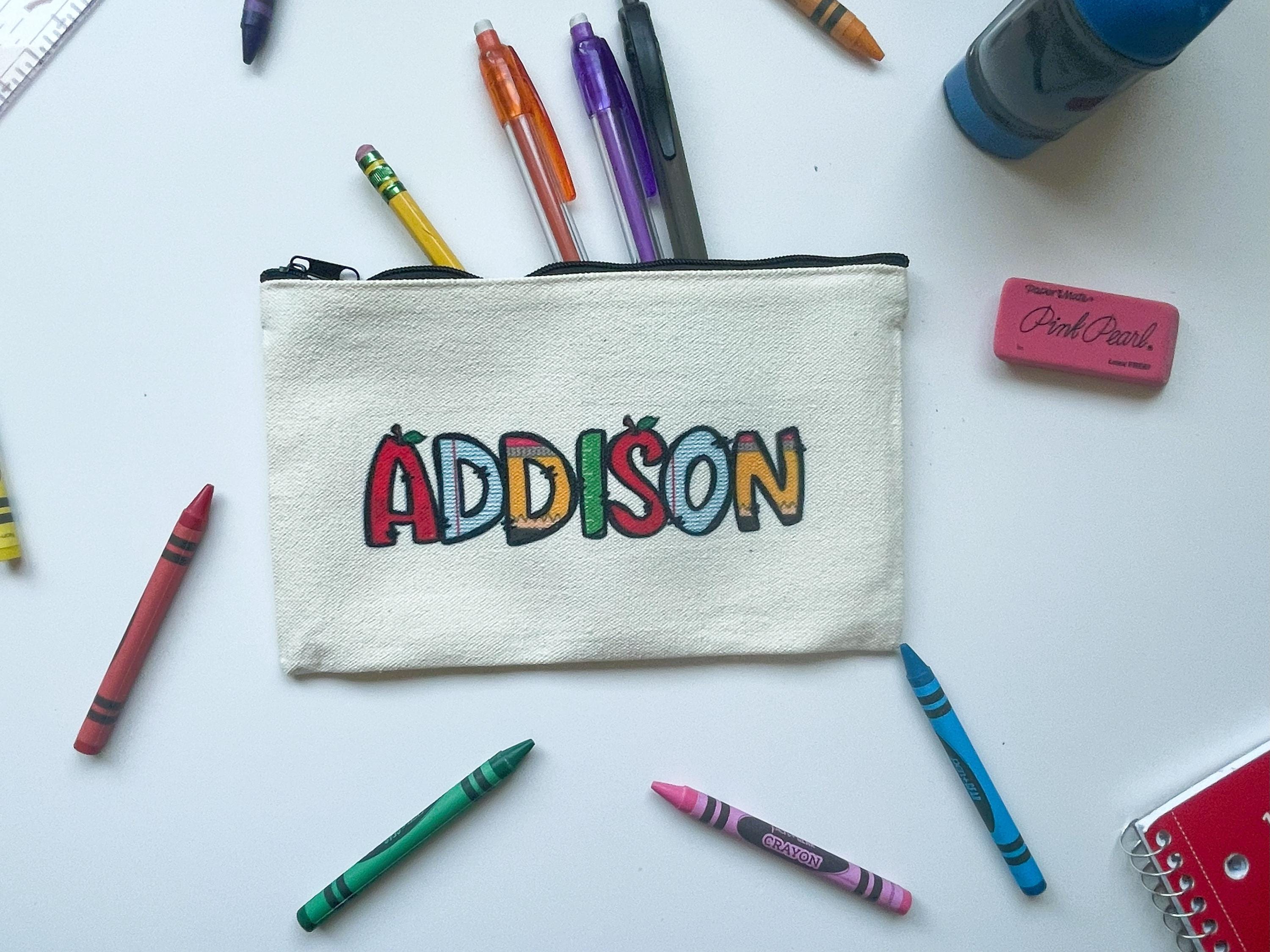 Personalized Pencil Pouch, Back to School, School Supplies, Pencil Case ...