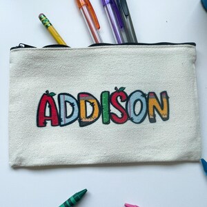 Personalized Pencil Pouch, Back to School, School Supplies, Pencil Case ...