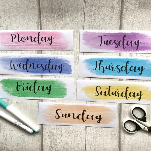 Days of the Week - Etsy