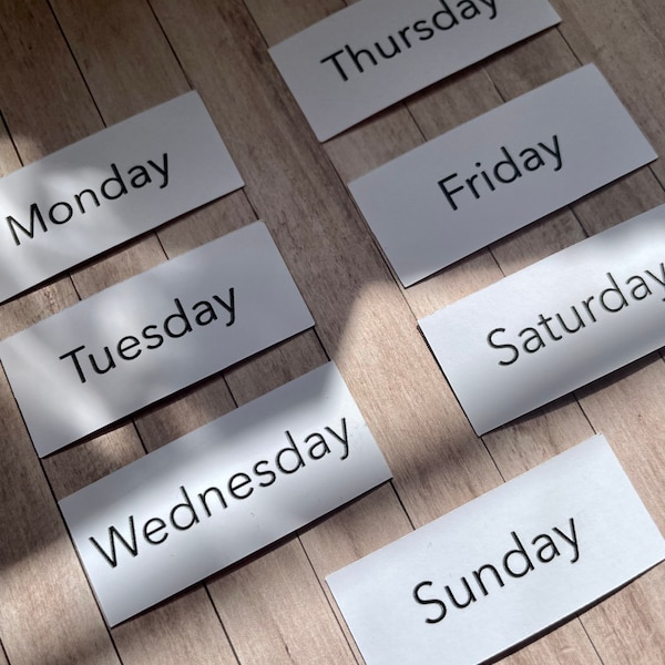 Days of the Week - Etsy