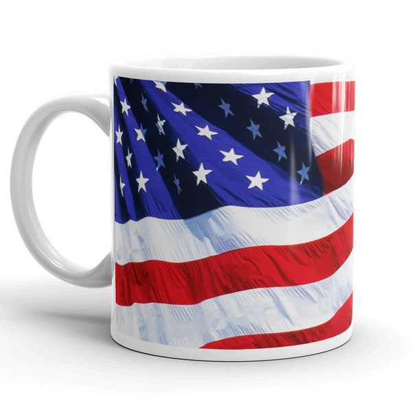 American Flag Coffee Mug - Etsy