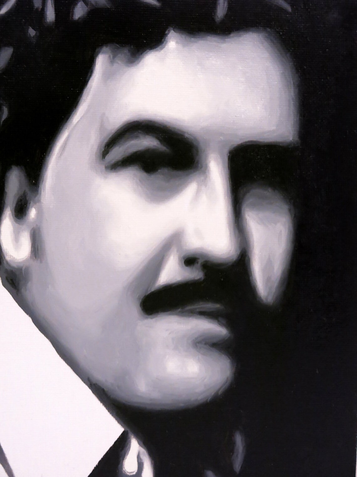 8 X 10 Pablo Escobar Painting Pablo Escobar Art Pablo Escobar Artwork ...