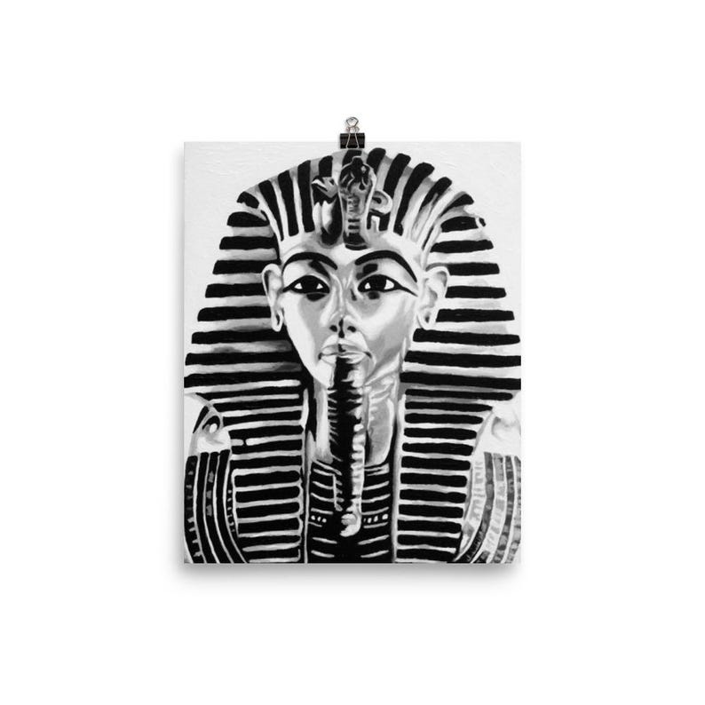 Print of King Tut Tutankhamen Poster Wall Art - Etsy