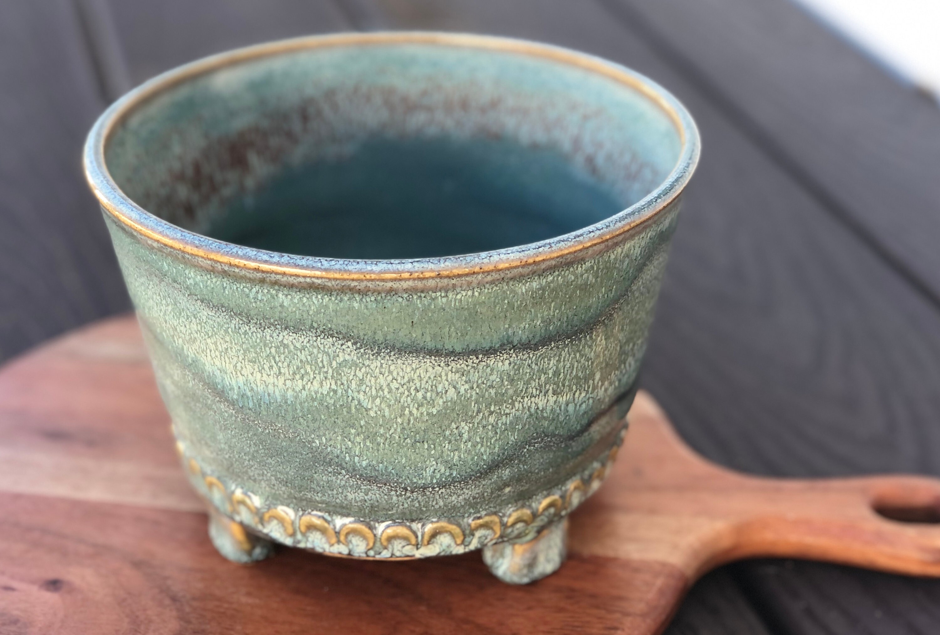 Pottery Planter With Feet - Etsy