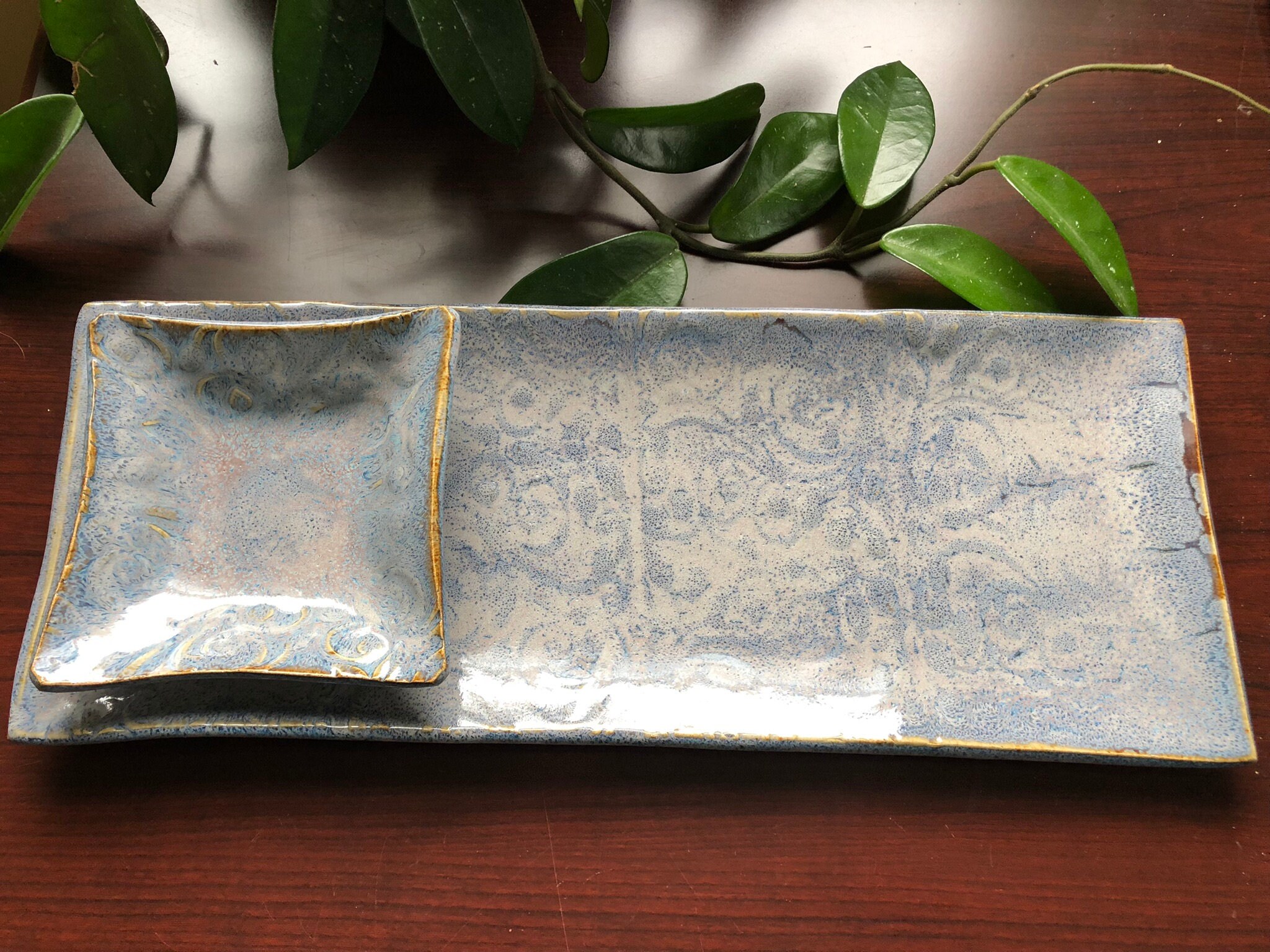 Handmade Pottery Appetizer Tray Set - Etsy