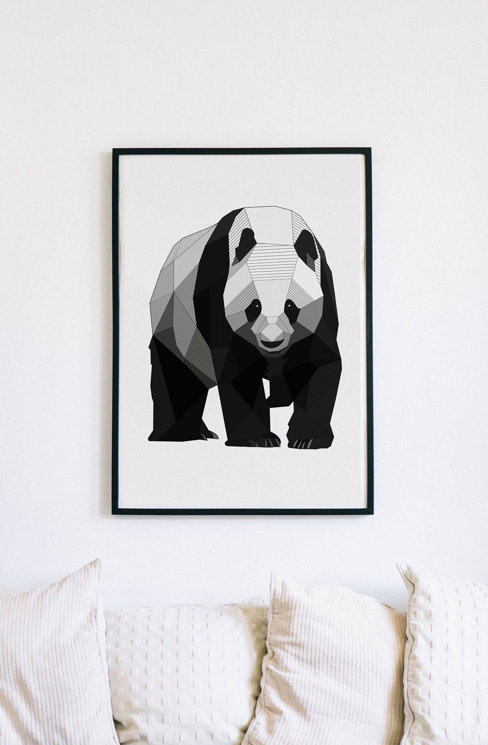 The Giant Panda Abstract Art Print, Wall Art, Home Decor, Panda Cub ...