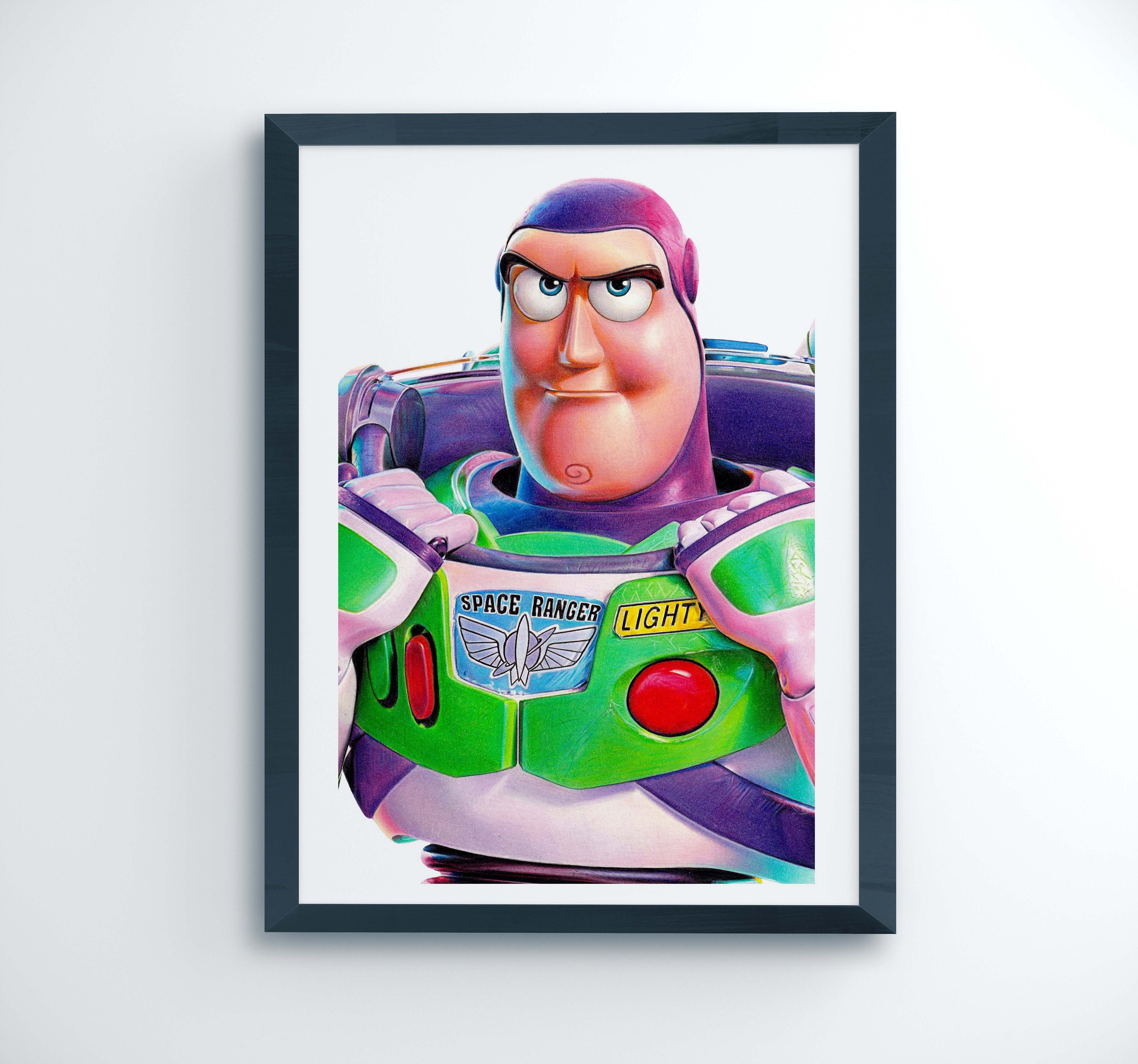 Buzz Lightyear Fine Art Print Wall Art Home Decor Birthday Gift for Him ...