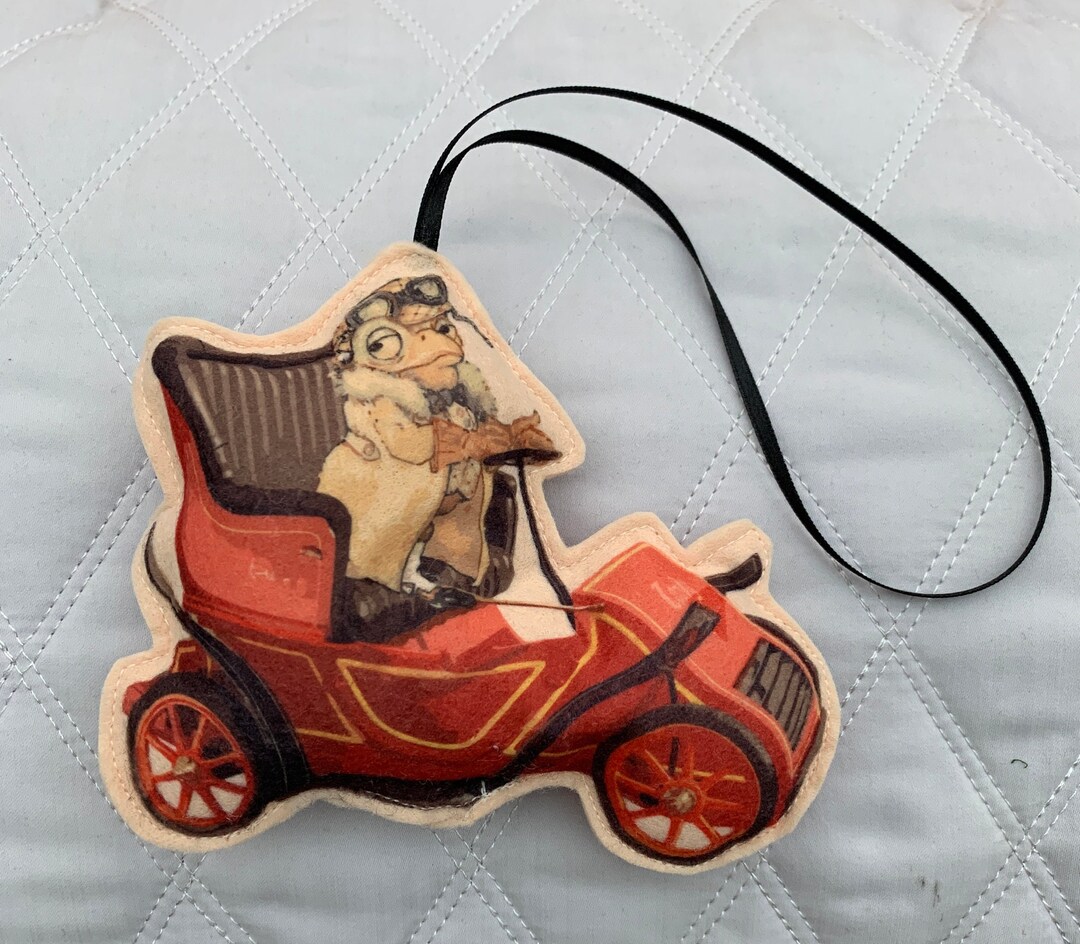 Mr Toad Driving His Car Beep-beep-felt -handmade-decoration - Etsy