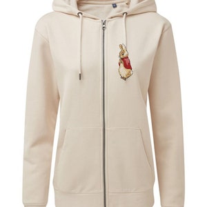 Peter Rabbit Flopsy Rabbit Ladies Fit Full Zip Sweatshirt Hoody ...