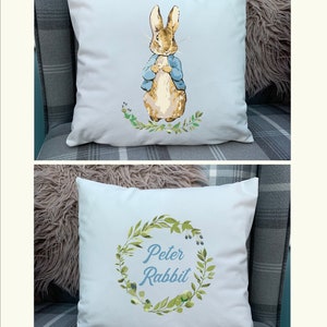 Peter Rabbit | 8 Beatrix Potter Characters | Hand Printed Cushions |40 ...